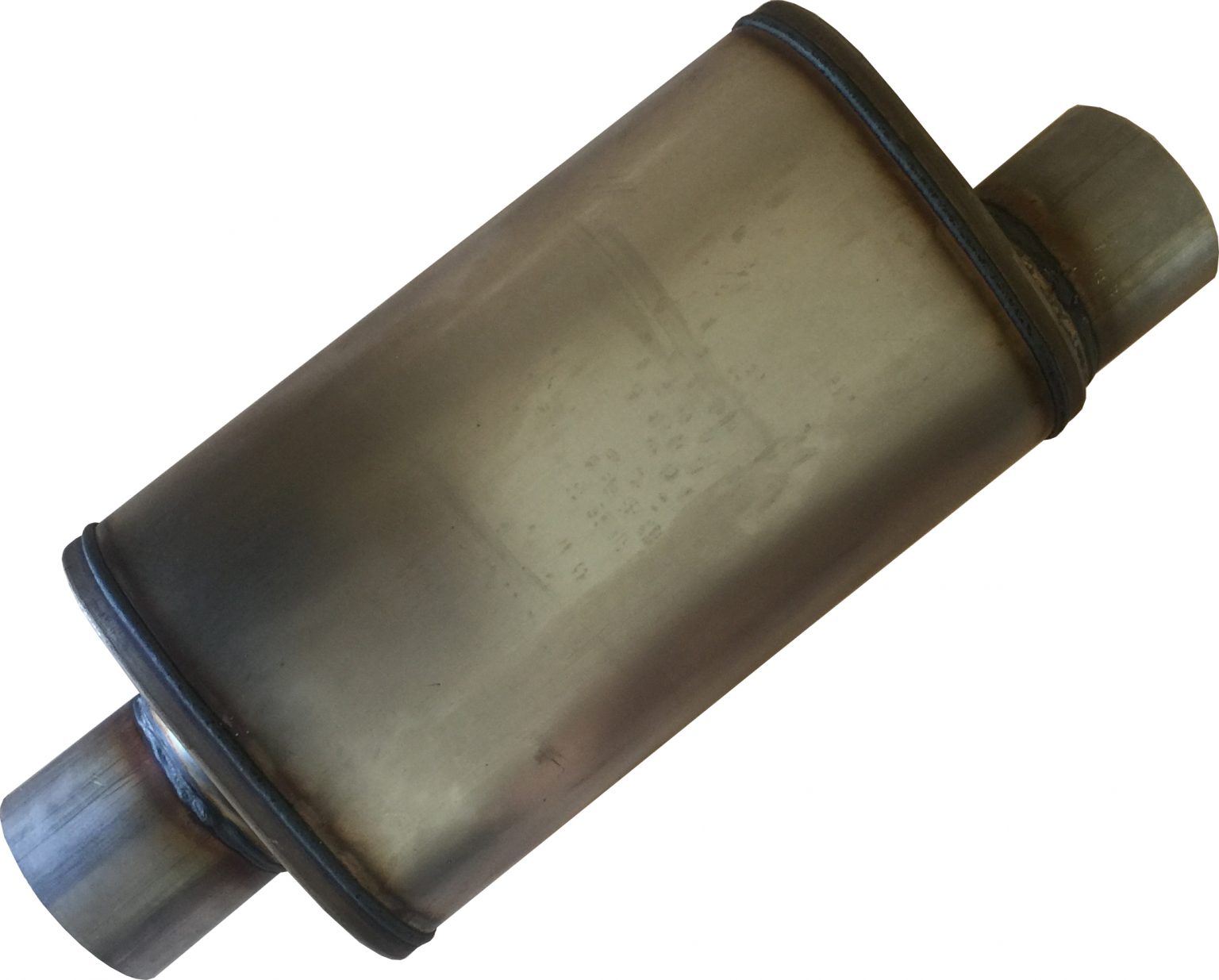 Oval MUFFLER Stainless Steel 3.5″ HIGH FLOW 14″ Long